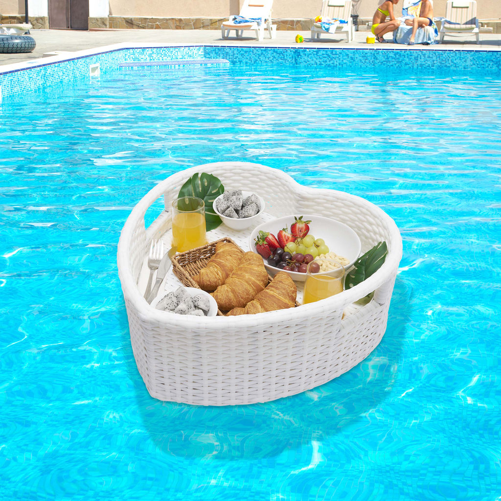 Heart – White - Floating Trays