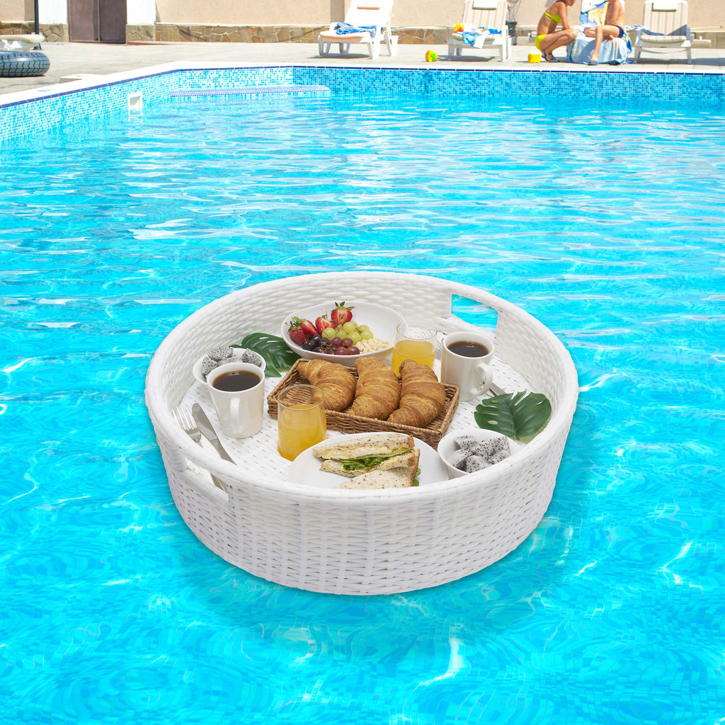 Round – White - Floating Trays
